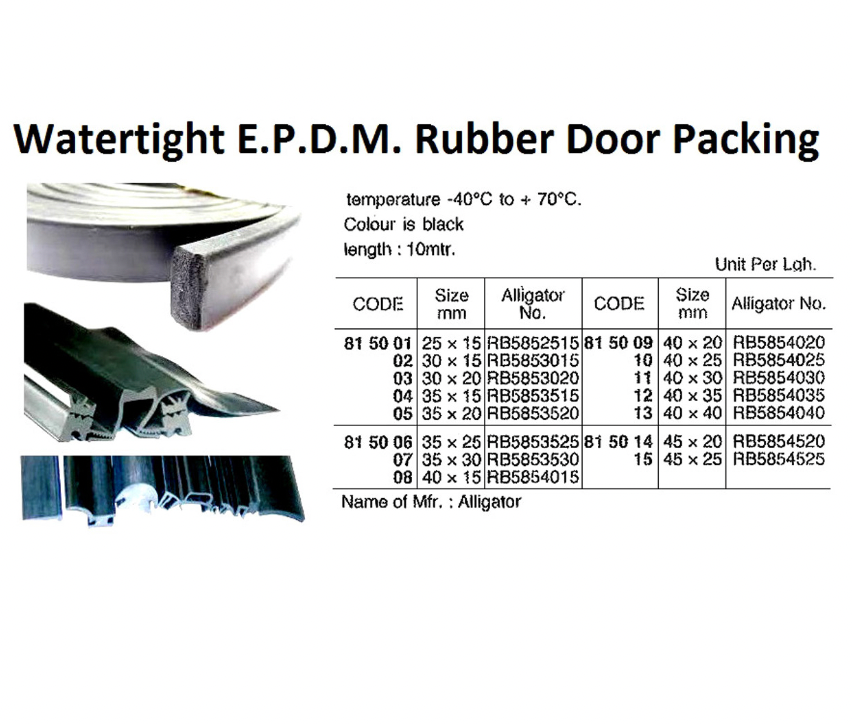Watertight E.P.D.M Rubber Door Packing – บริษัท เดอะ ทัสค์ คอร์เปอ ...