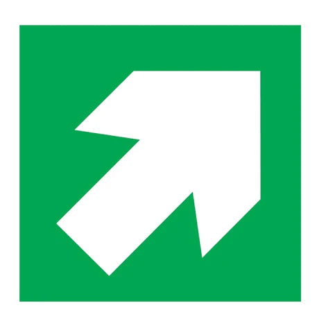 SAFETY SIGN ARROW 45DEG UP (R) 150x150 MM – บริษัท เดอะ ทัสค์ คอร์เปอ ...