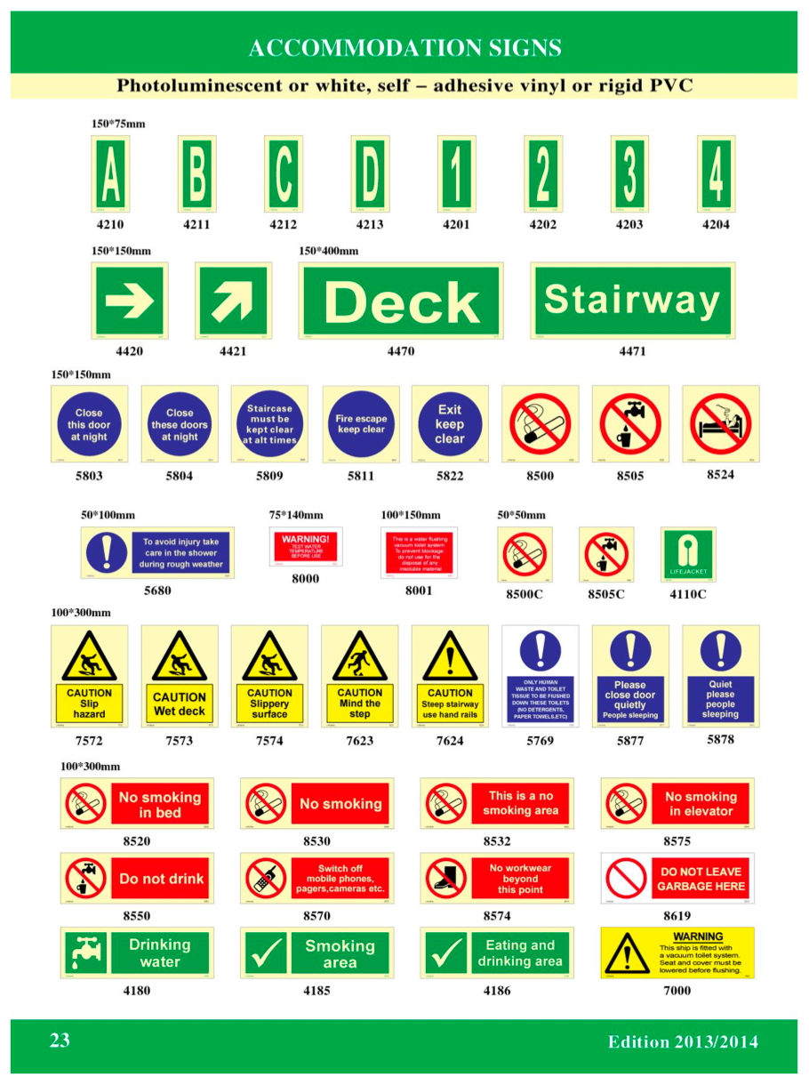ACCOMMADATION SIGNS – บริษัท เดอะ ทัสค์ คอร์เปอเรชั่น จำกัด